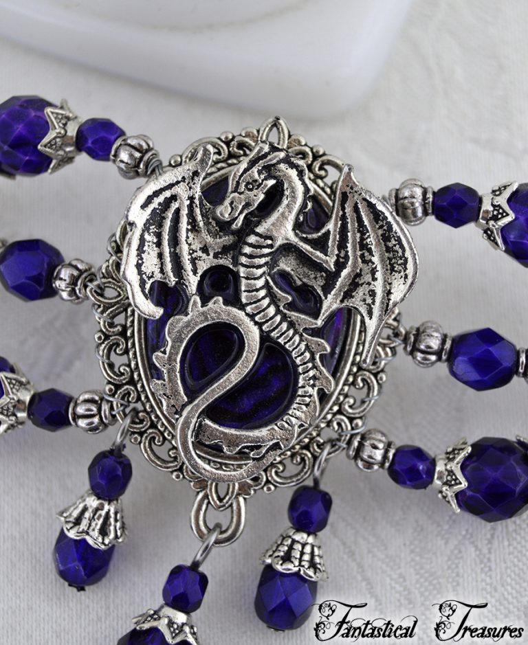 Dragon Barrette - Unique Medieval Hair Accessory - Fantastical Treasures